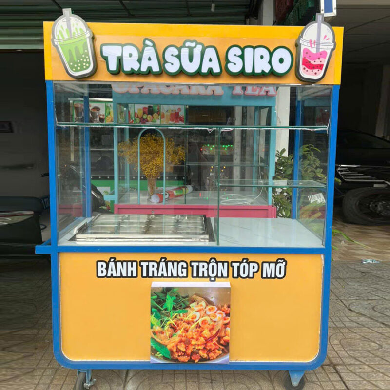 Thanh Lý Xe Bán Trà Sữa Siro (Sắt + Alu)